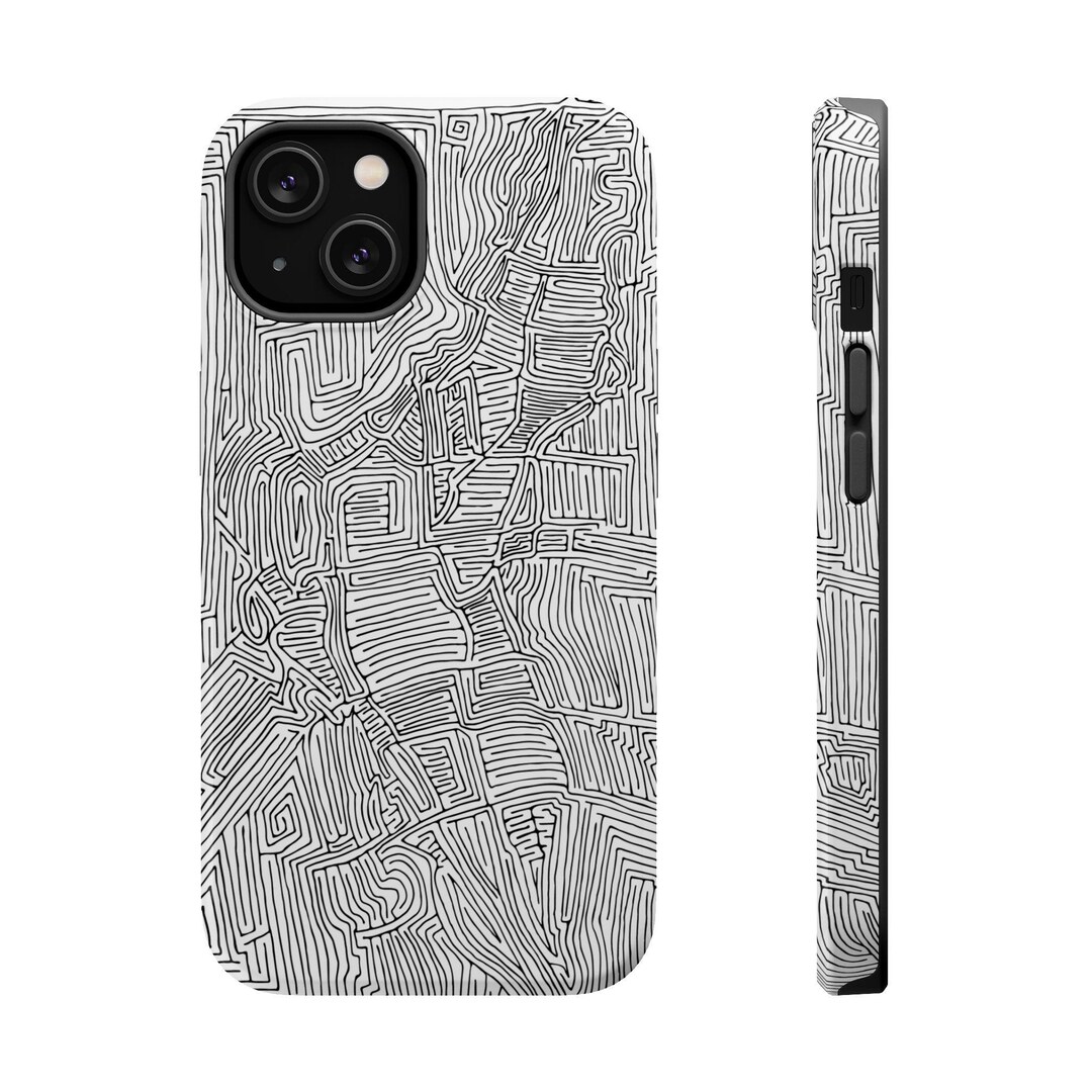 Magnetic Tough Cases Montreal Map Maze Labyrinth Design, Phone ...