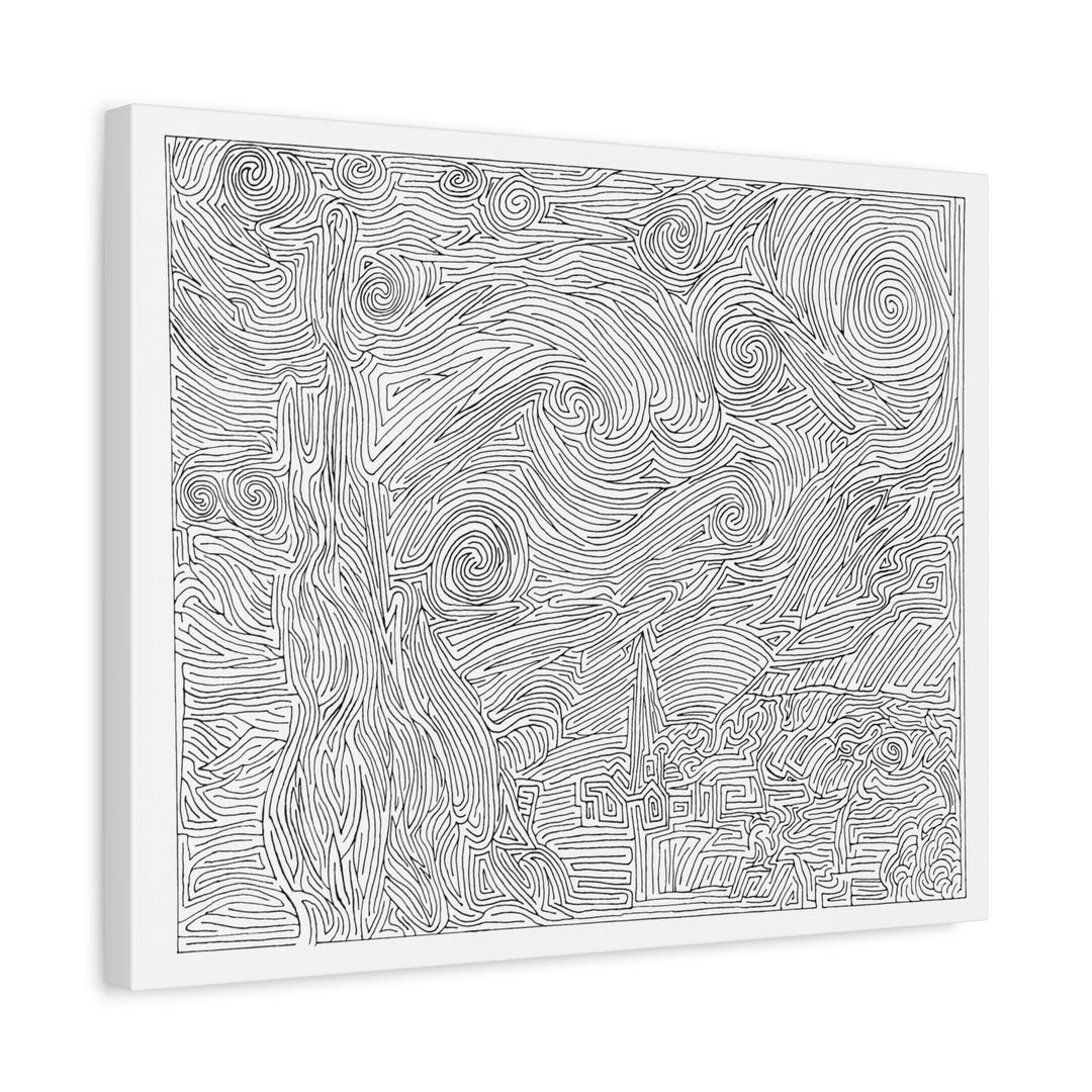 Vincent Van Gogh Starry Night Maze Wall Art, Home Decor, Art Lover Gift ...