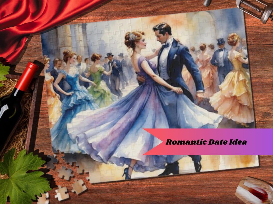 Victorian Colorful Ballroom Puzzle | Beautiful Vibrant Dance Jigsaw ...