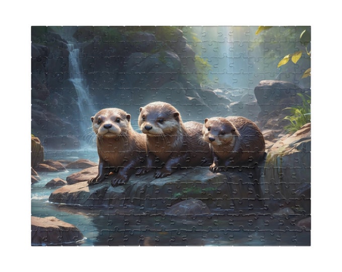 DIY Otter Couple DXF Otter Papercraft Otter Template - Etsy Canada