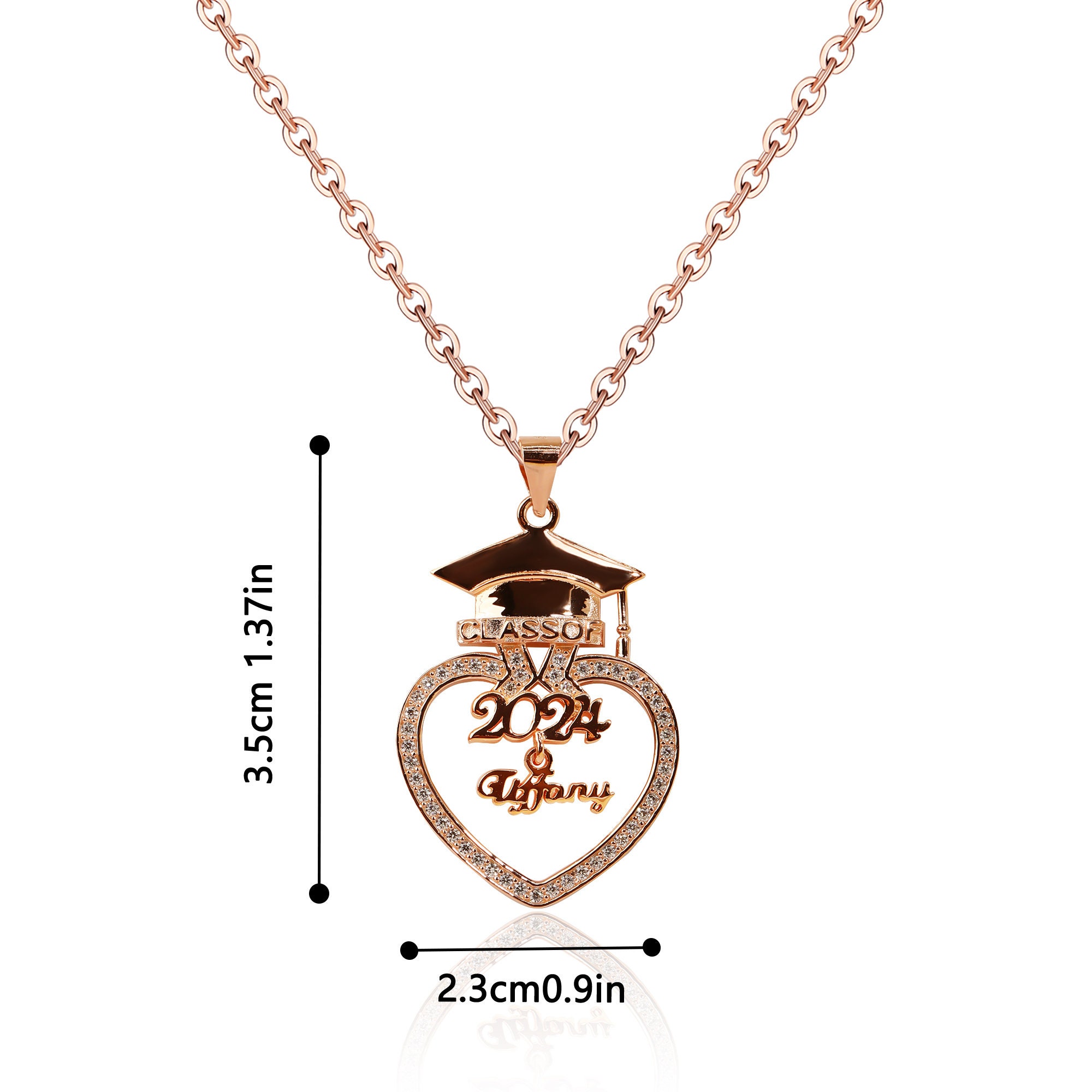 Personalized Graduation Necklace, College Necklace, Custom Bachelor Cap ...