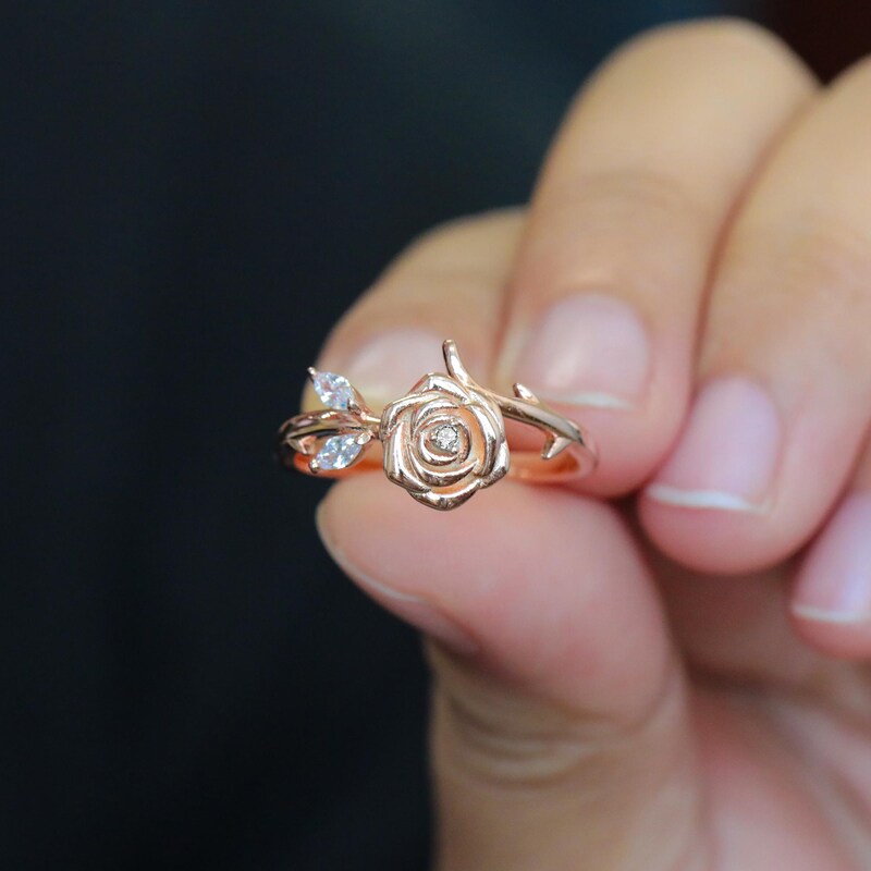 Rose Ring - Etsy