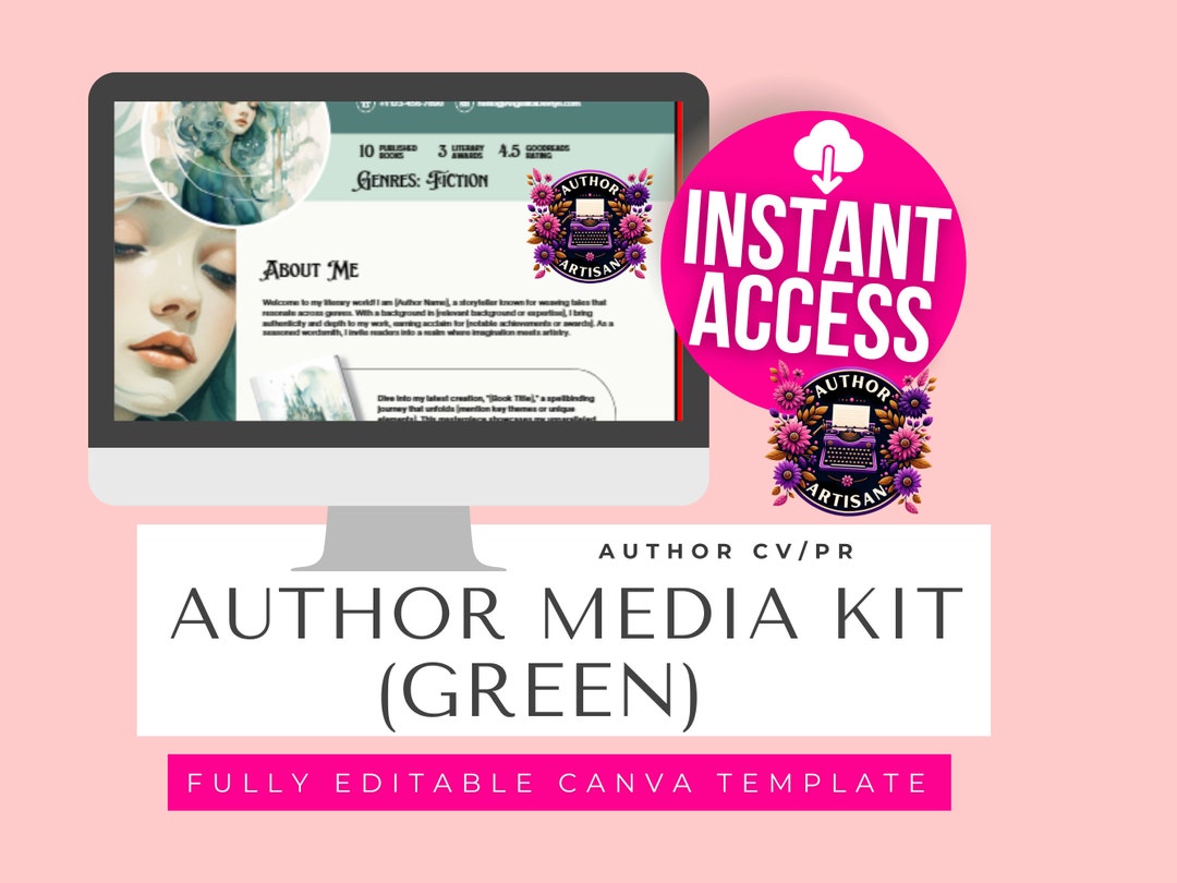 Professional Author Media Kit Press Kit for Book Proposals Book ...