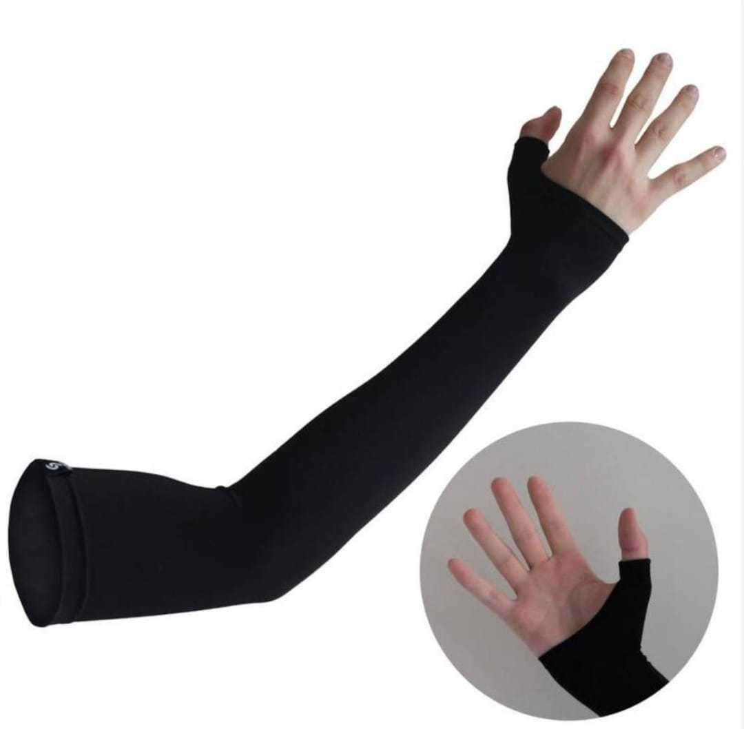 Gaming Arm Sleeve for PC and Sport With Open Glove and Thumb Hole for ...