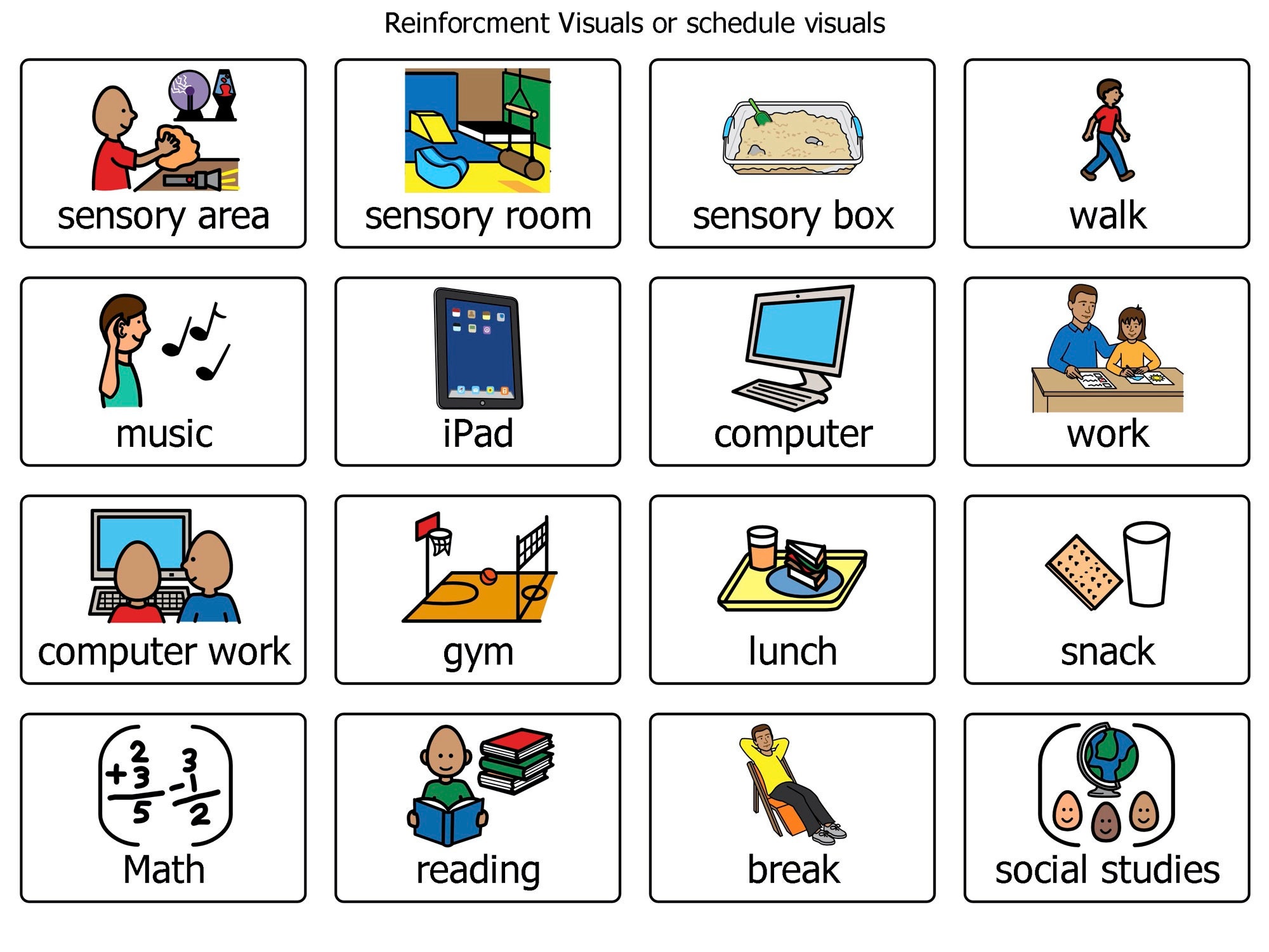 First/then Visual Support Package - Etsy