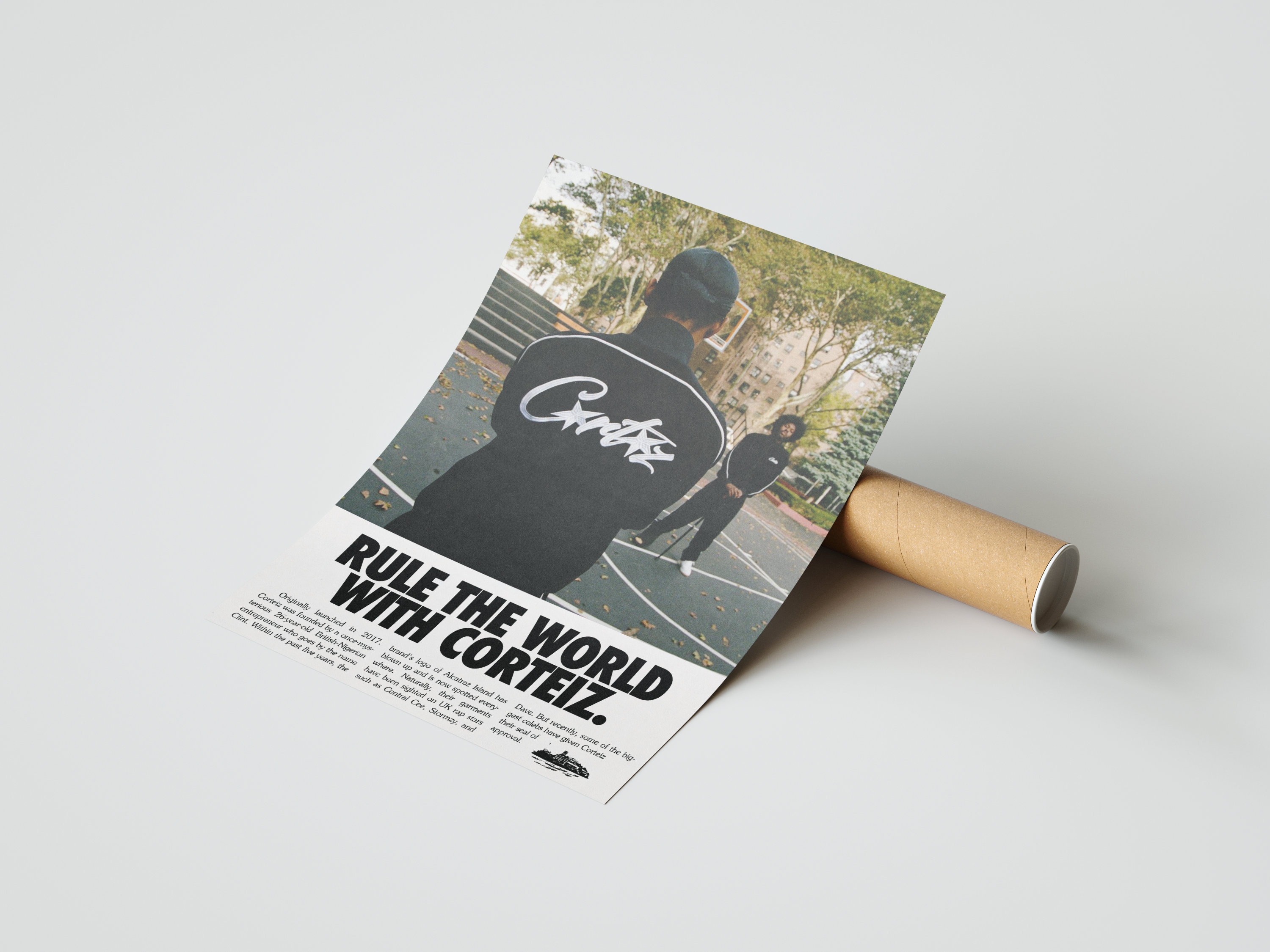 Corteiz Poster Vintage Nike Advert Style Poster Retro Corteiz RTW Print ...