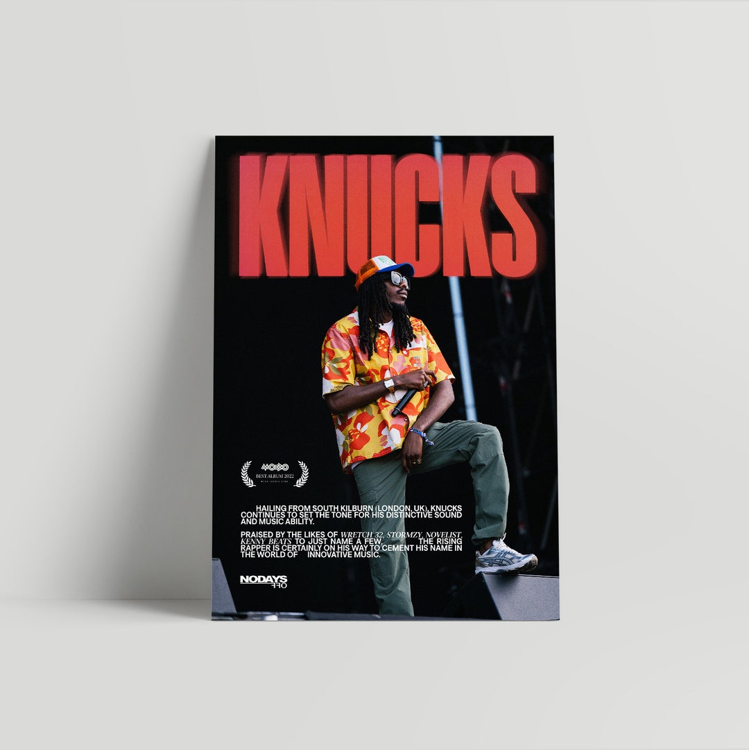 Knucks Poster A2/A3 Chill UK Rap Print Alt UK Hip Hop Artwork - Etsy