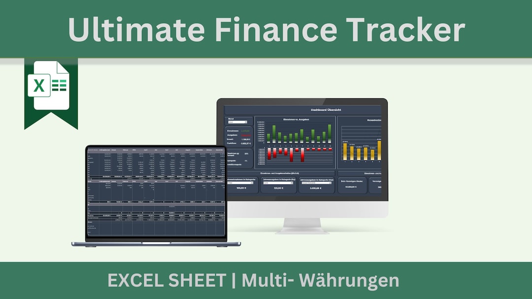 Ultimate Finance Tracker Excel Template - Etsy