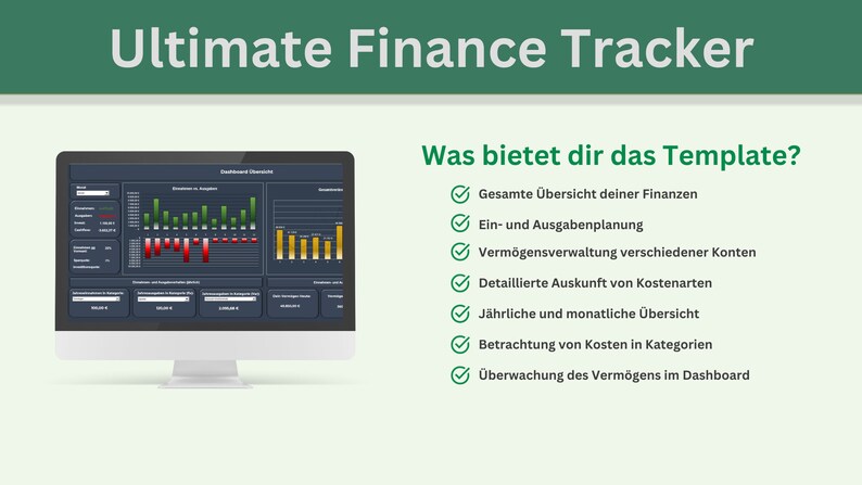 Ultimate Finance Tracker Excel Template - Etsy