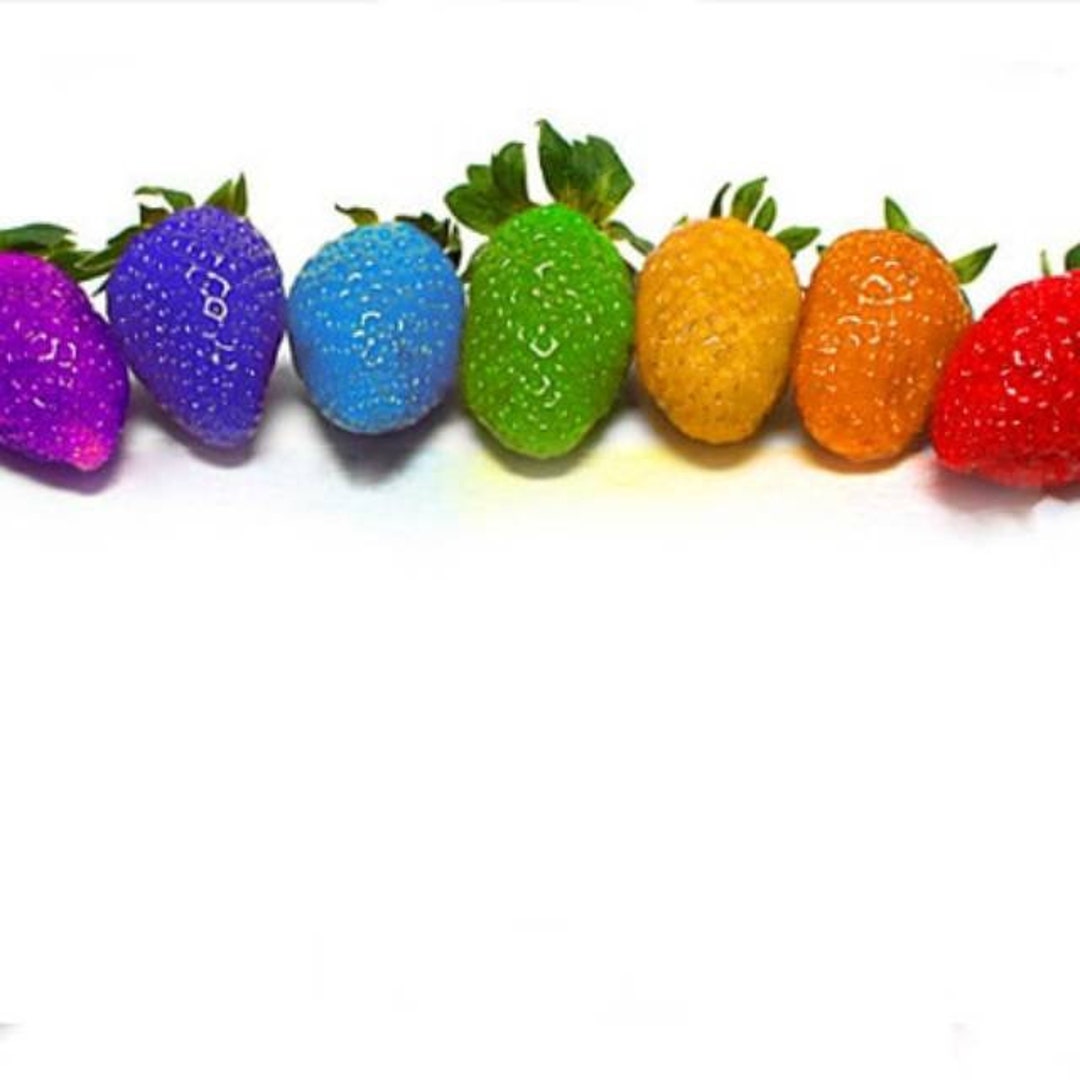 100pack Rainbow Strawberry Seeds Multicolor Fruits - Etsy