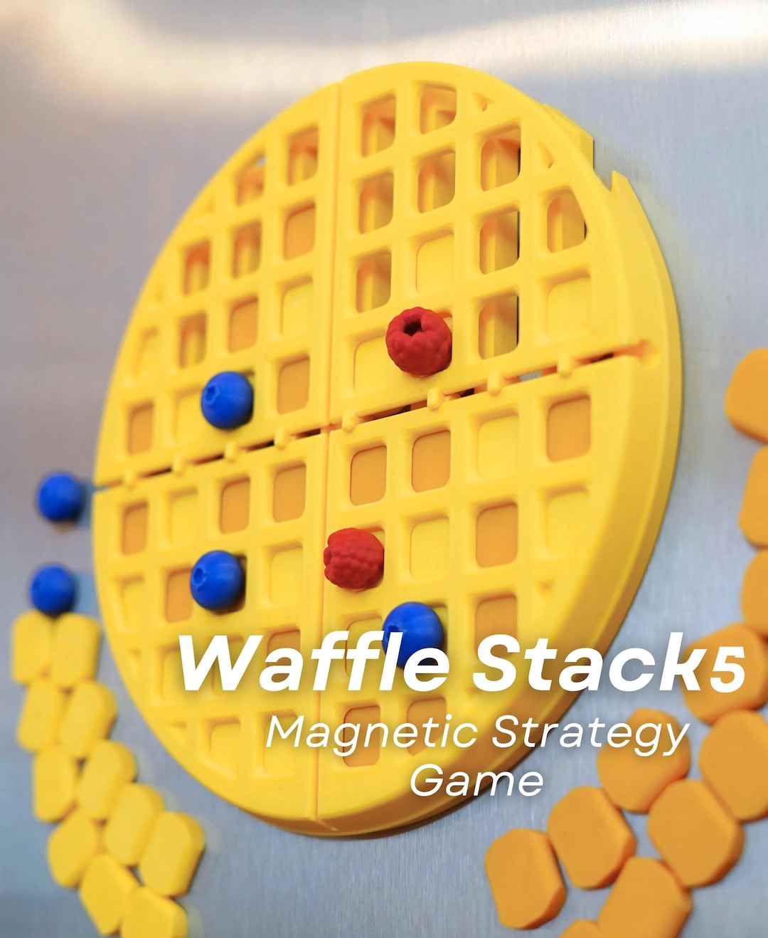 Waffle Stacks | 3D Printed Magnetic Strategy Board Game | Stack 5 ...
