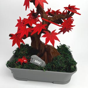 3D Printed Bonsai Tree Calendar - Japanese Maple Desk Decor - Perpetual ...