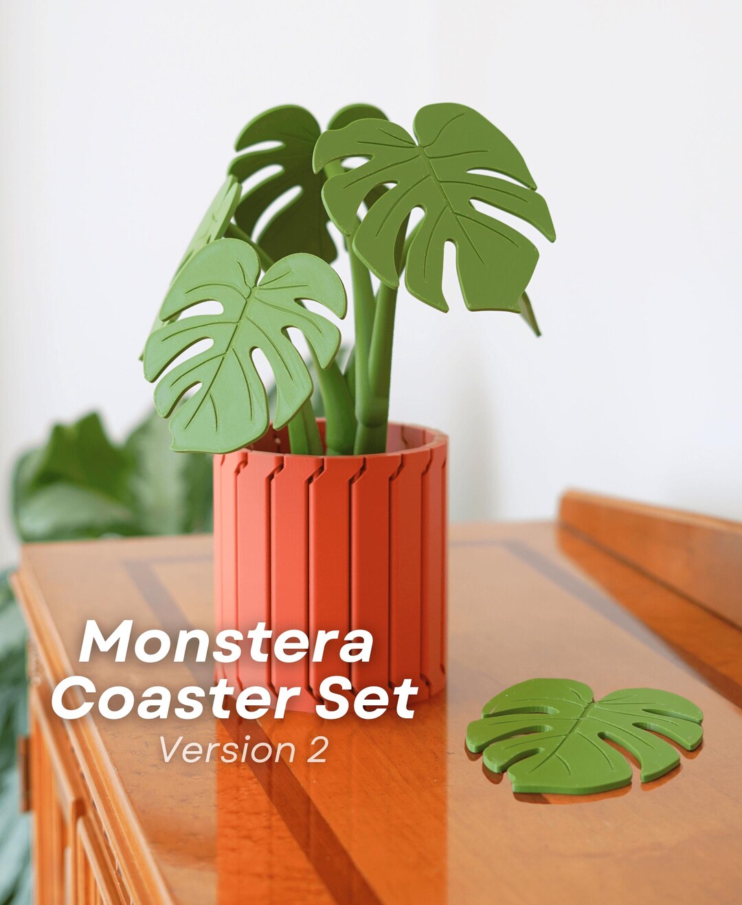 Monstera Coaster Plant Version 2| Monstera 3D Printed House Plant With ...