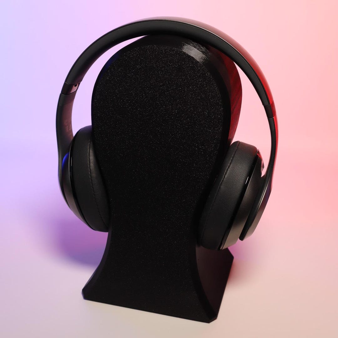 3D Printed Headphone Stand With Storage | Headset Holder | Gaming Desk ...