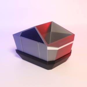 3D Printed Cyber Desk Organizer Futuristic Desk Accessory ...