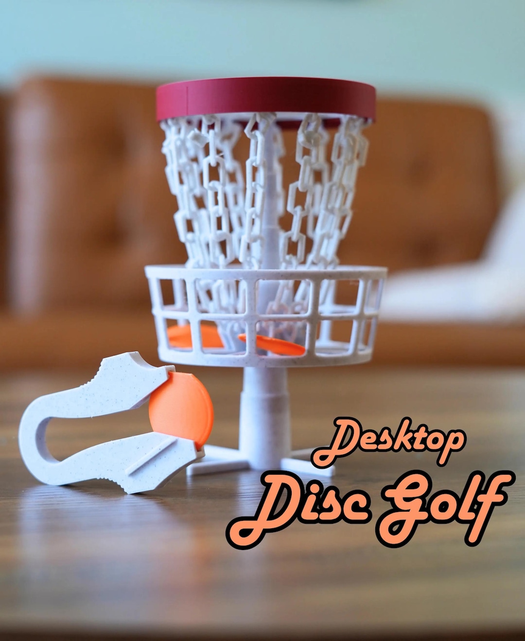 3D Printed Desktop Disc Golf Game - Fun Desk Toy and Office Decor ...