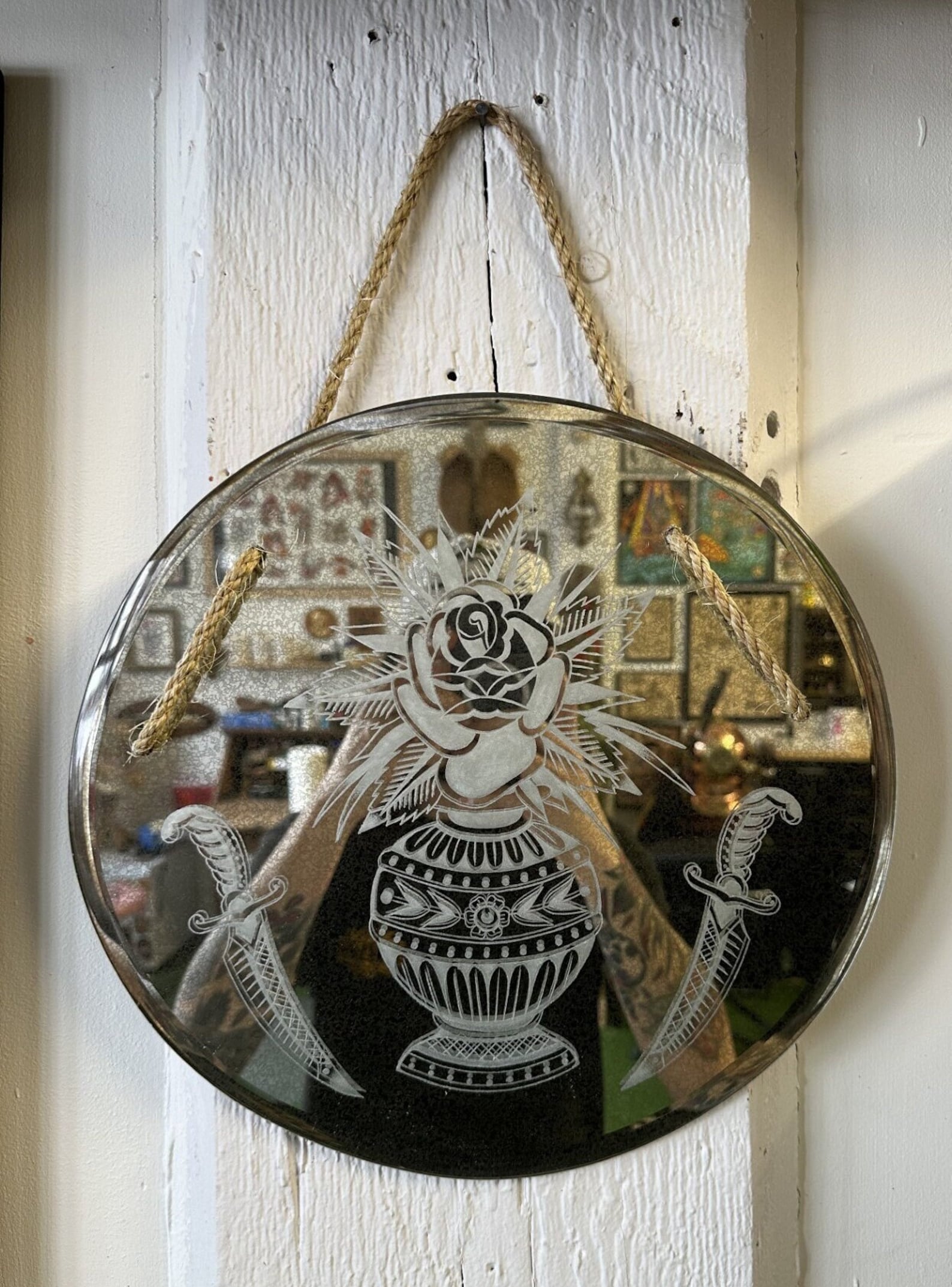 Hand Engraving Mirror - Etsy