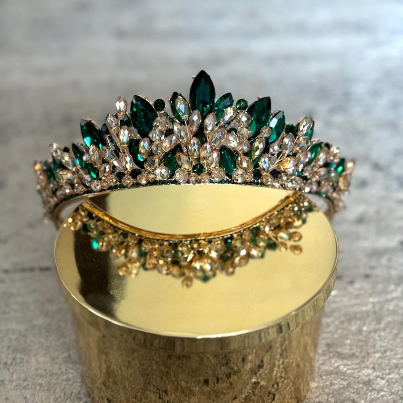 Emerald Tiara - Etsy