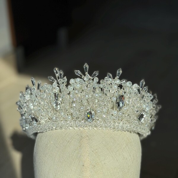 Tall Bridal Crown - Etsy