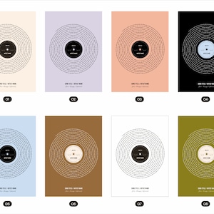 Custom Record Lyrics Poster, Anniversary Wedding Gift, Vinyl Lyric ...