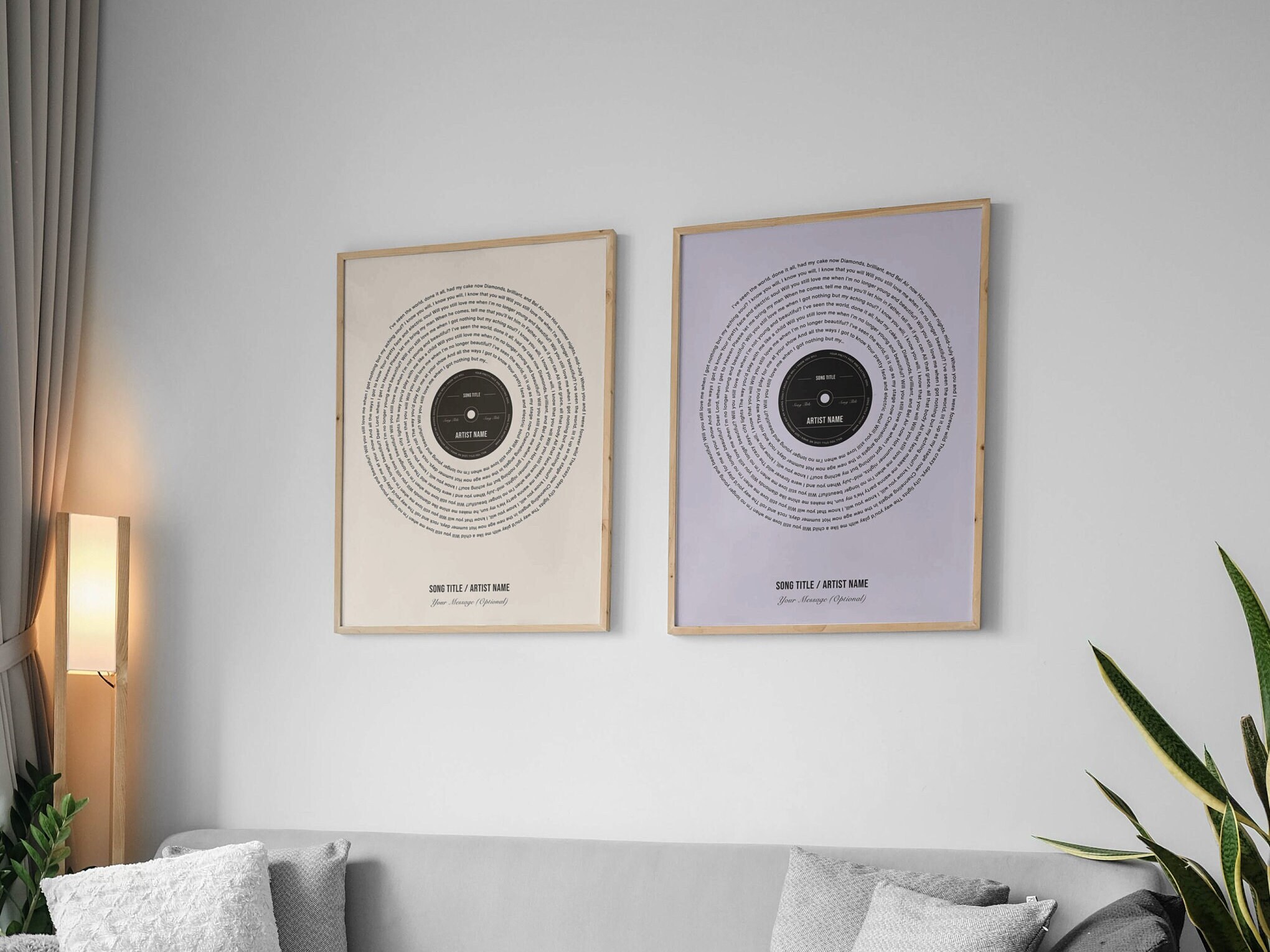 Custom Record Lyrics Poster, Anniversary Wedding Gift, Vinyl Lyric ...