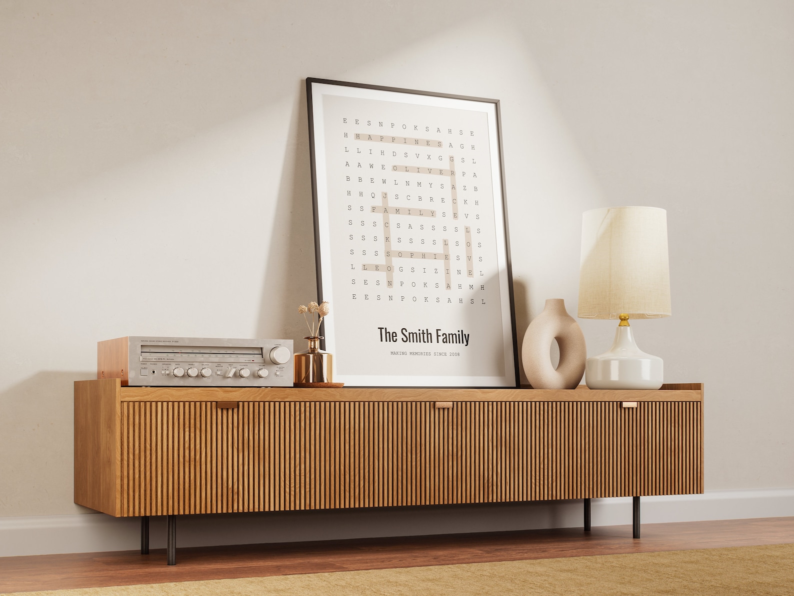 Custom Family Poster Word Search Poster Personalized Word Search ...