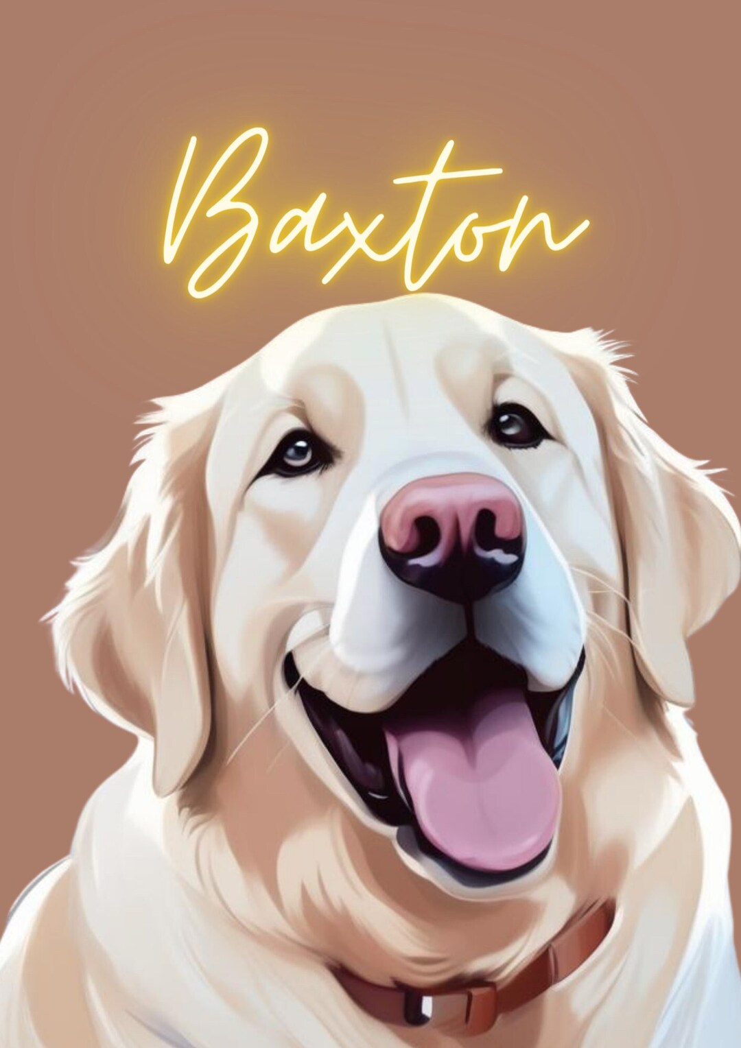 Custom Dog Portrait, Personalised Pet Portrait, Pet Owner Gift, Custom ...