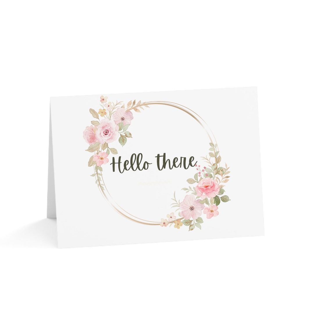 Hello There Greeting Cards 1, 10, 30, and 50pcs 4.9 X 3.5 - Etsy