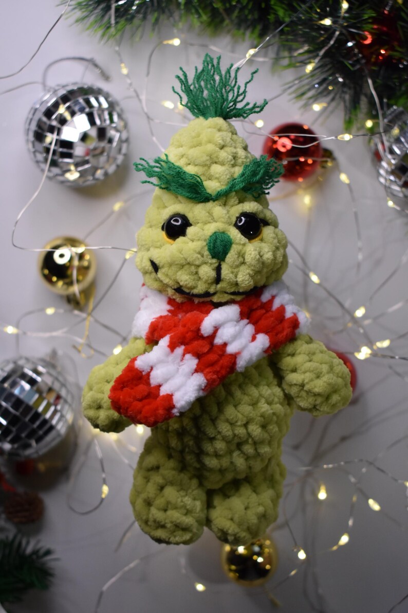 Grinch Plushie Pattern – Christmas Crochet Tutorial - Etsy
