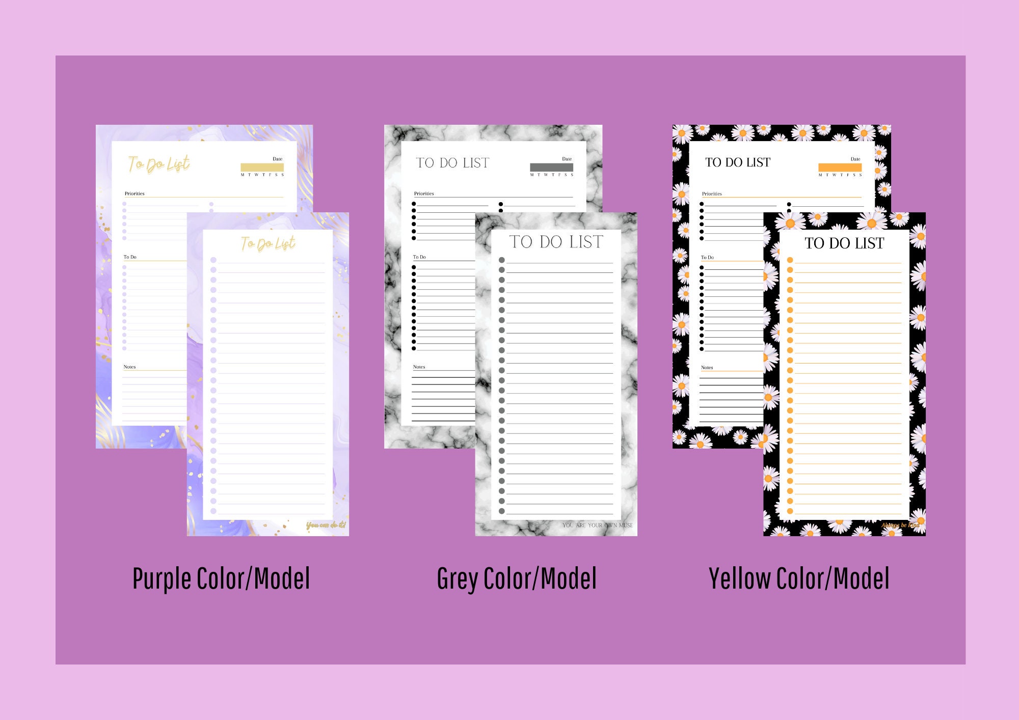 Printable to Do List A4 & Letter Size Print at Home Checklist Instant ...