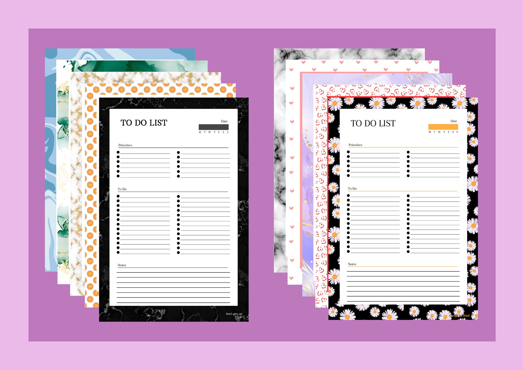 Printable to Do List A4 & Letter Size Print at Home Checklist Instant ...