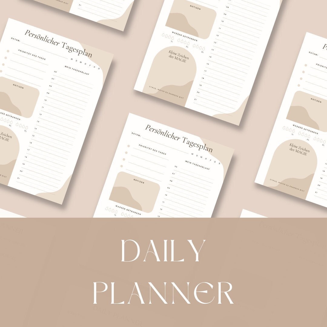 Daily Planner A5 50 Pages / Daily Planner for Network or Small Business ...