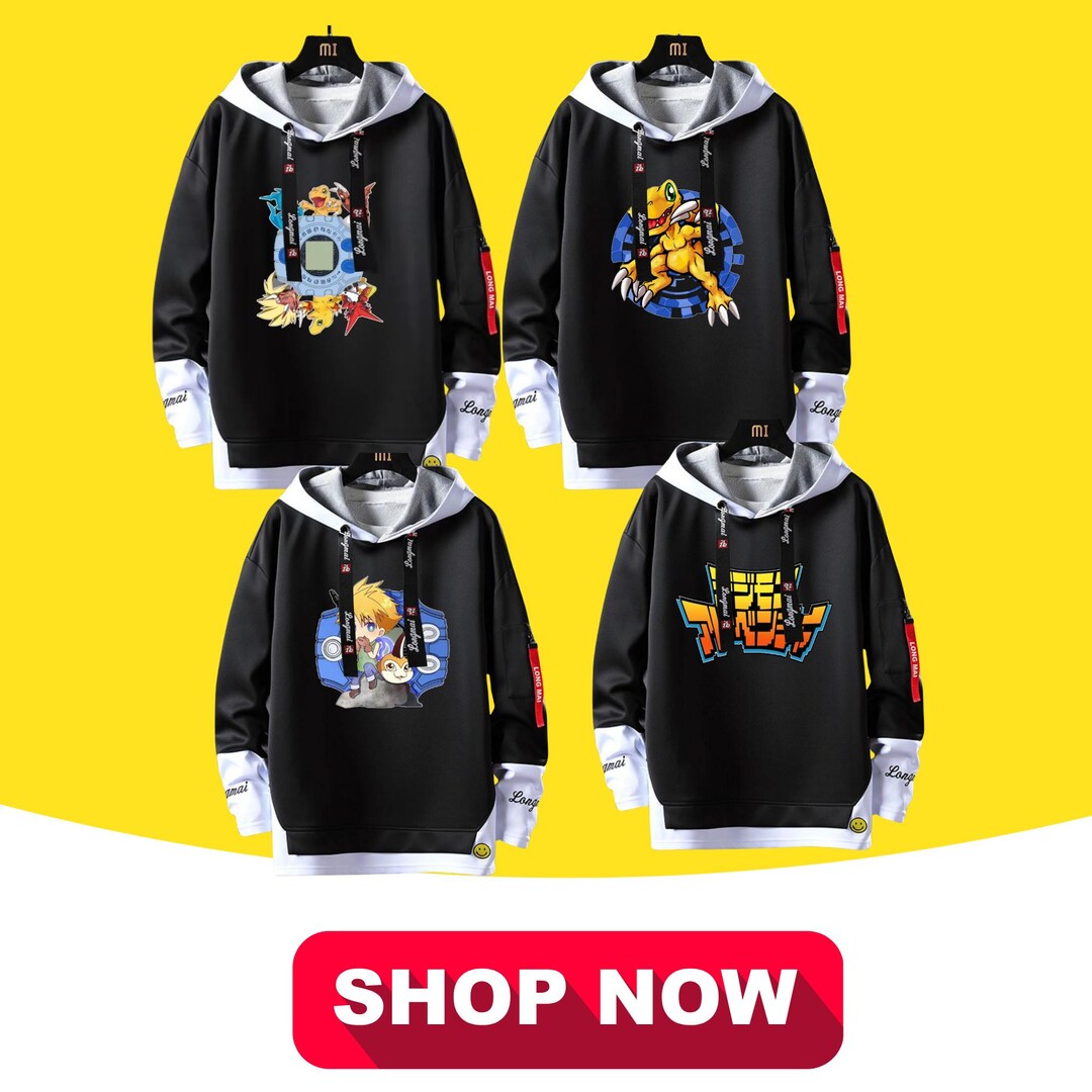 Digimon Hoodies Birthday Gifts for Girls Gift for Kids Gift for Women ...