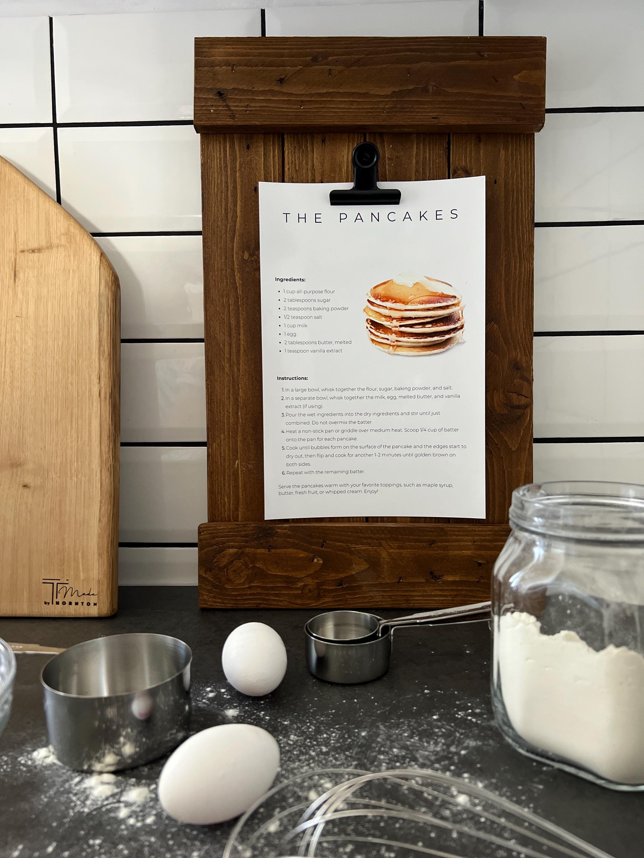 Rustic Wood Clip Frame From Reclaimed Pallet Photo, Recipe, or Note ...