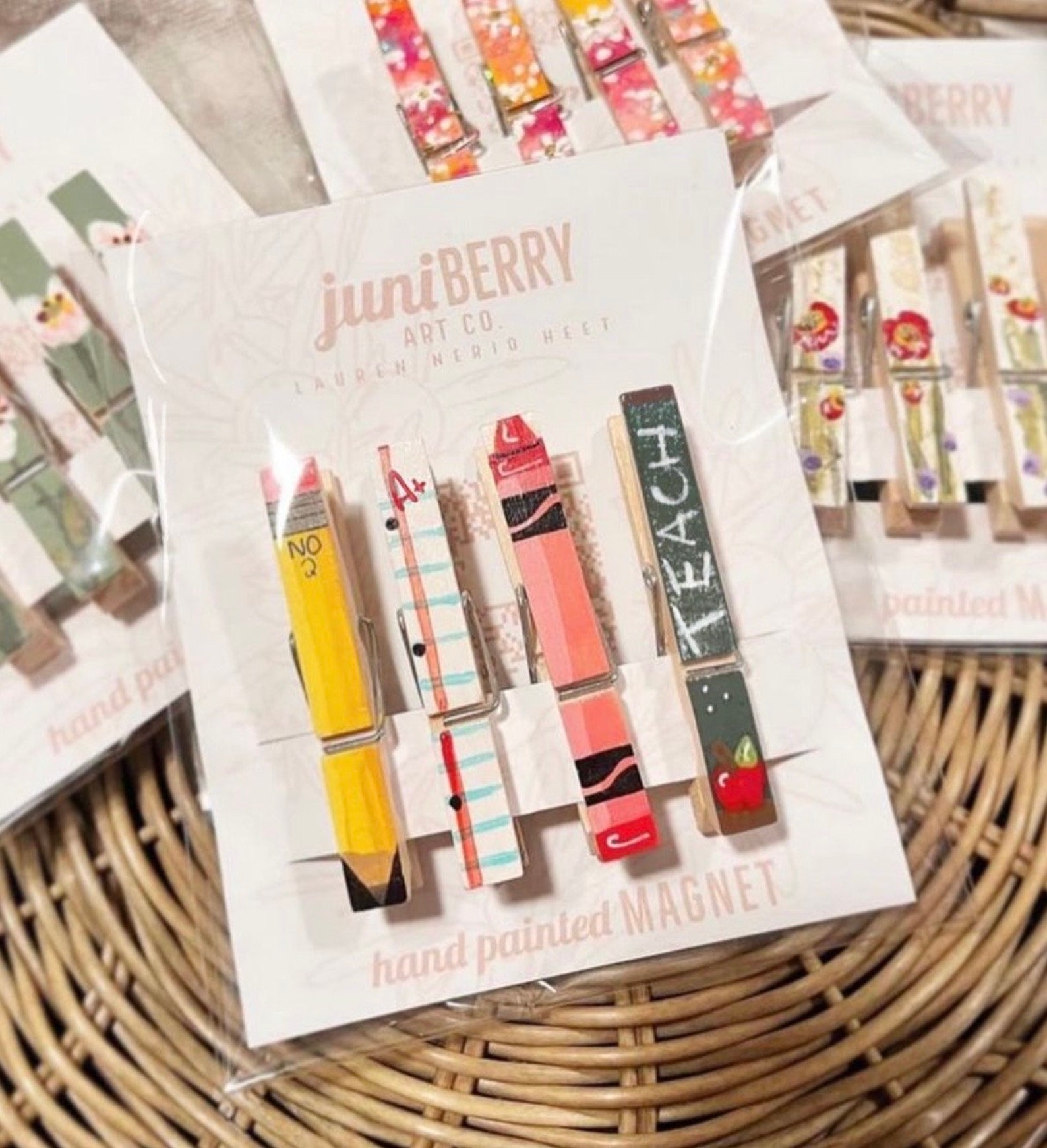 Education/ Teacher Magnetic Clothespin Set by Juniberry Art Co - Etsy