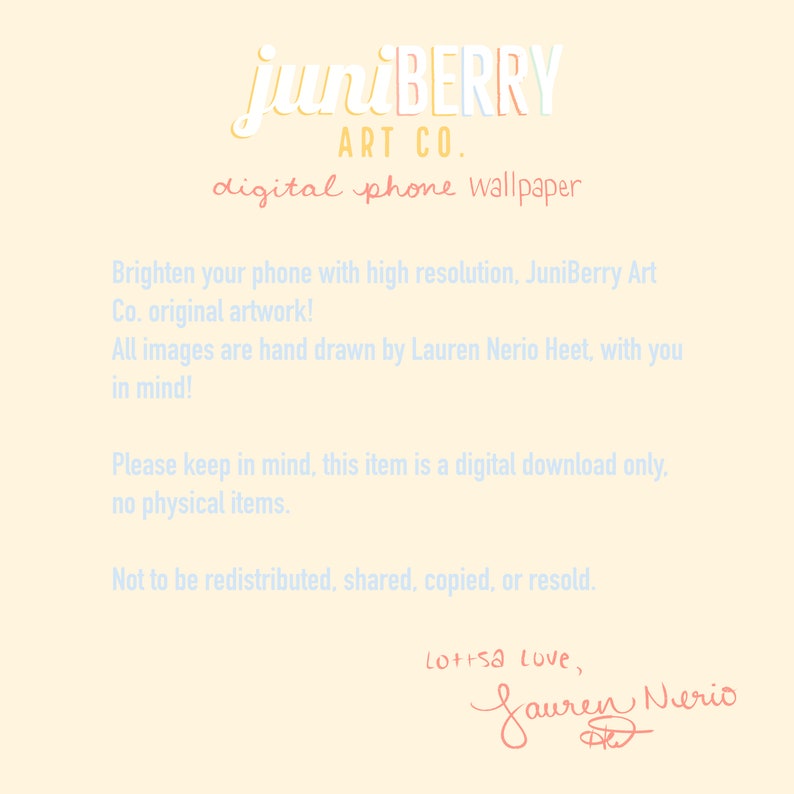 Watercolor Floral Digital Phone Wallpaper by Juniberry Art Co - Etsy