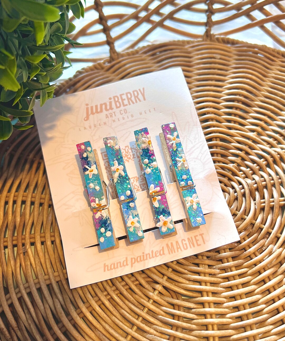 Blue Sparkle Barbie Magnetic Clothespin Set by Juniberry Art Co - Etsy