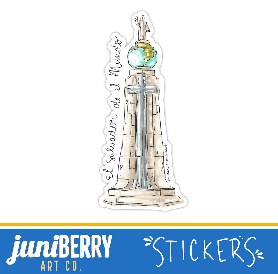 El Salvador De El Mundo El Salvador Collection Vinyl Sticker by ...