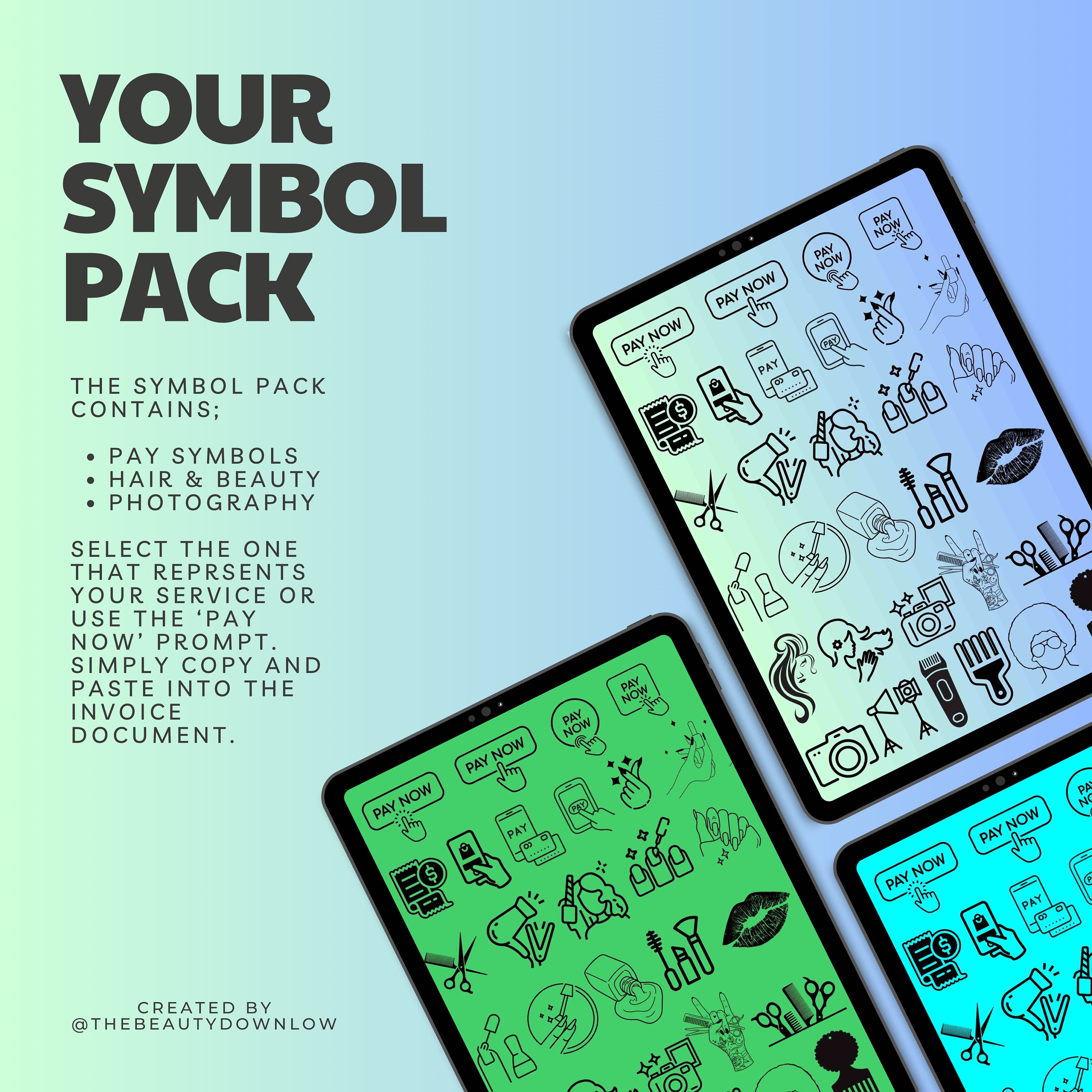 Neon Purple INVOICE Template for CREATIVE FREELANCERS. Hair Beauty ...