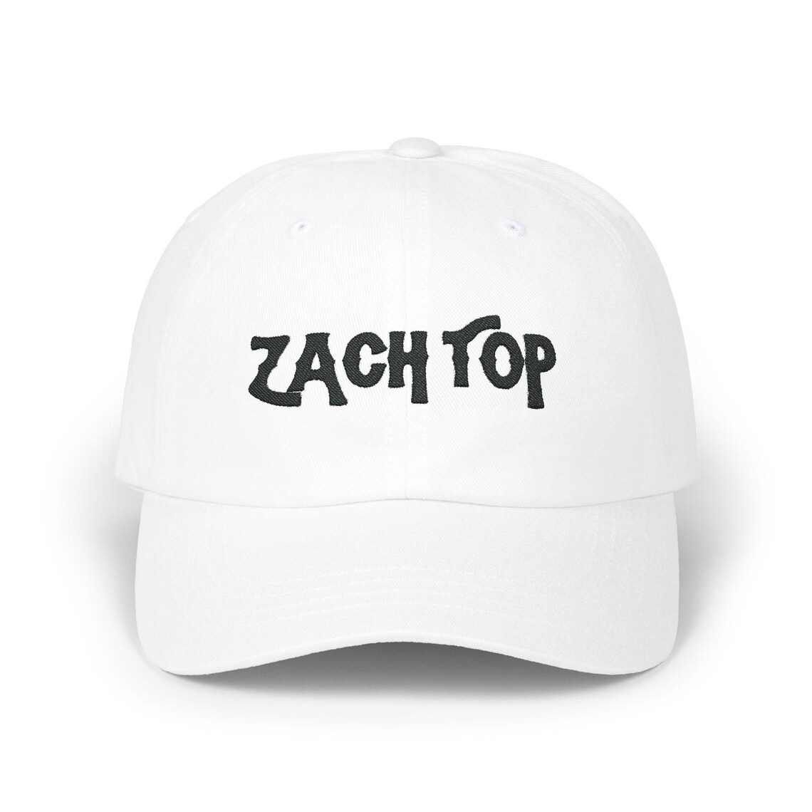 EMBROIDERED Dad Cap, Zach Top, Classic Dad Hat, 100% Cotton - Etsy