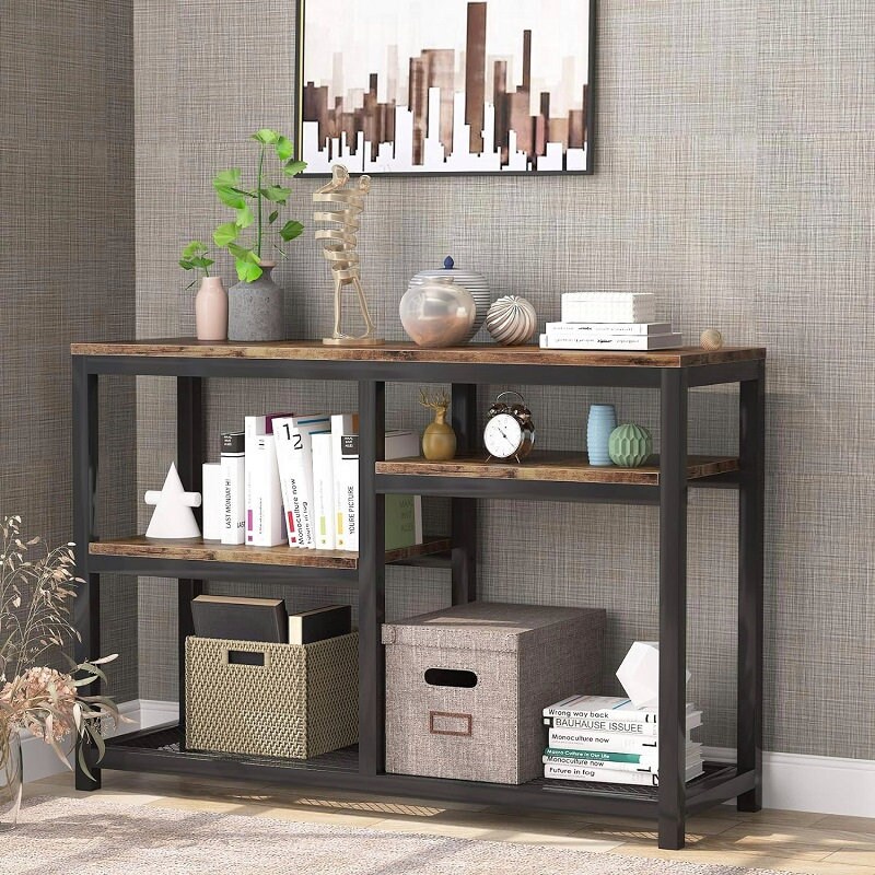 Industrial Style Solid Wood Console Table - Etsy UK