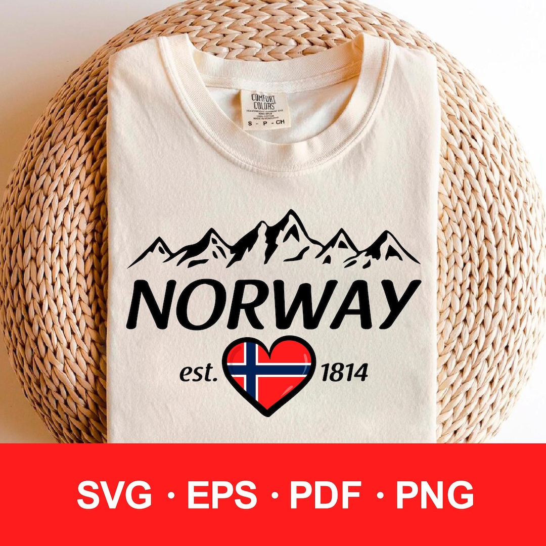 Norway SVG Norge Cut Files Clipart Norway Outline SVG Norway Silhouette ...