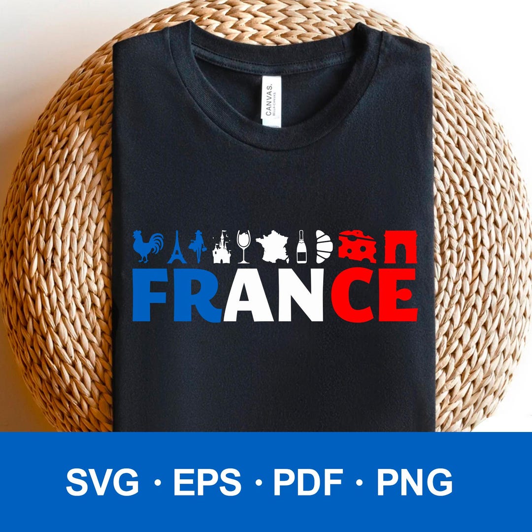 France Flag Svg Bundle France Icons Png Bundle Layered Cut Files Cricut ...