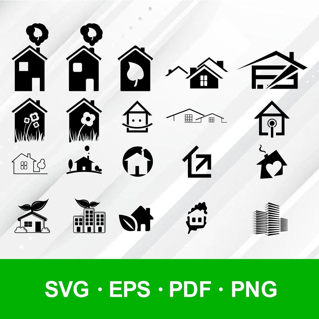 Little House Svg Bundle, Roof House Svg, House Outline Svg, Floral ...