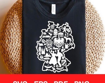 Germany SVG Germany Cut Files Germany Outline SVG Germany Vector ...