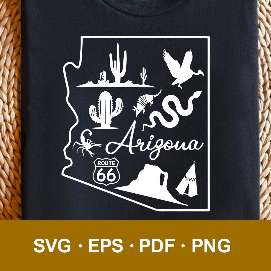 Arizona State SVG / Arizona Cut File / Arizona / Clip Art / Arizona ...