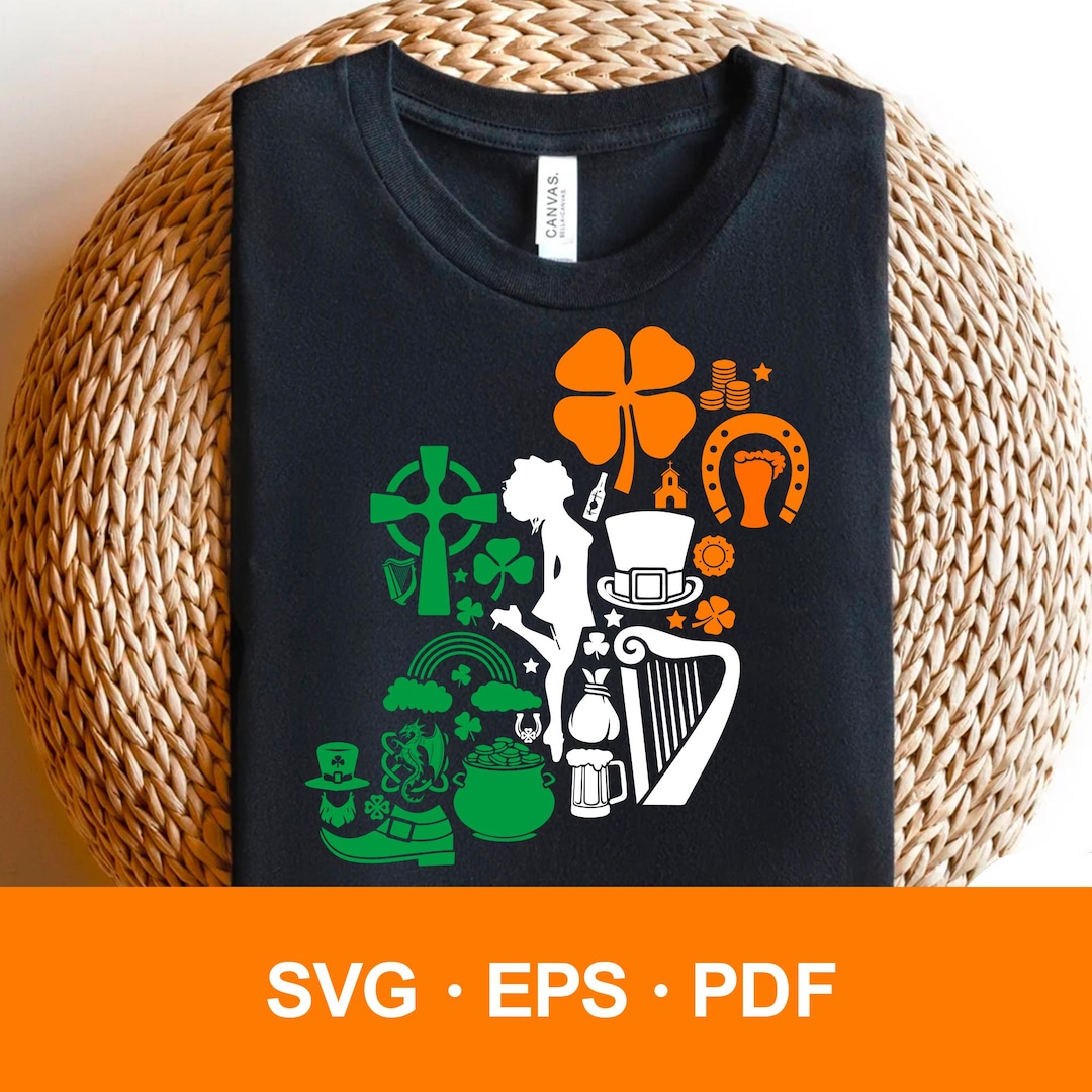 Ireland Flag Svg Bundle Ireland Flag Png Bundle Layered Cut Files ...