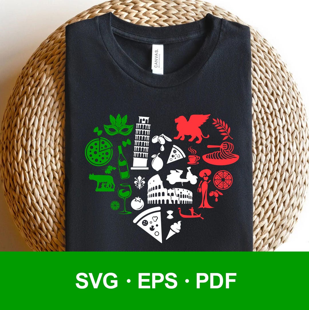 Italian Flag Svg Bundle Italian Flag Png Bundle Layered Cut Files ...