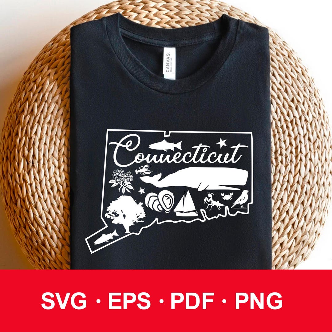 Connecticut State SVG / Connecticut Cut File / Connecticut / Clip Art ...