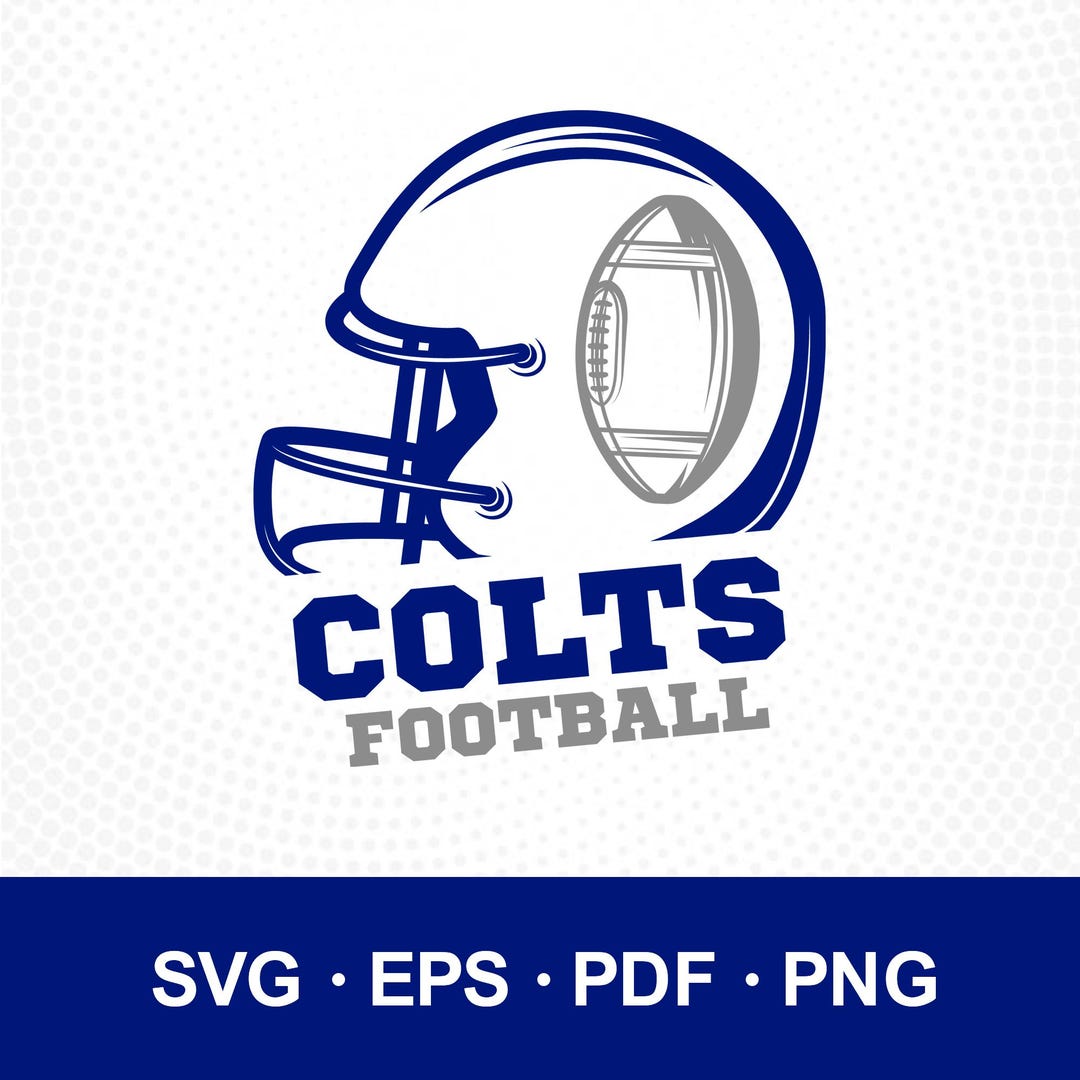 Colts Football SVG & PNG Instant Digital Download Cut File for Cricut ...